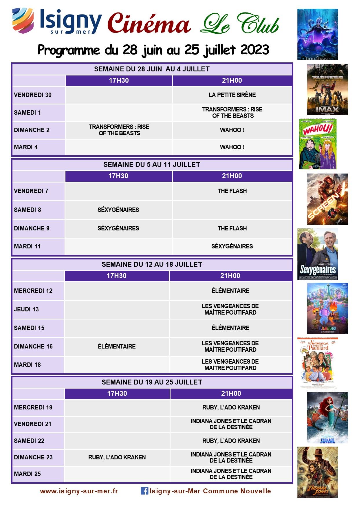 Programme cinéma